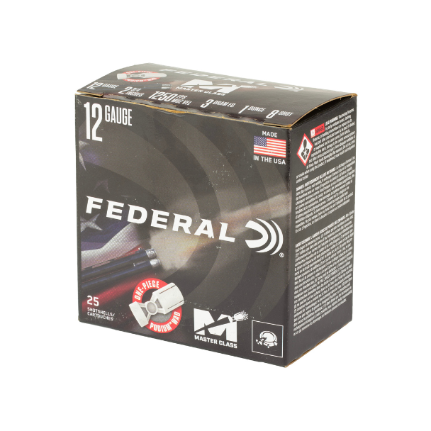 Federal Master Class 12 Gauge 2.75 #8 Shotshell – Elite Competition ...